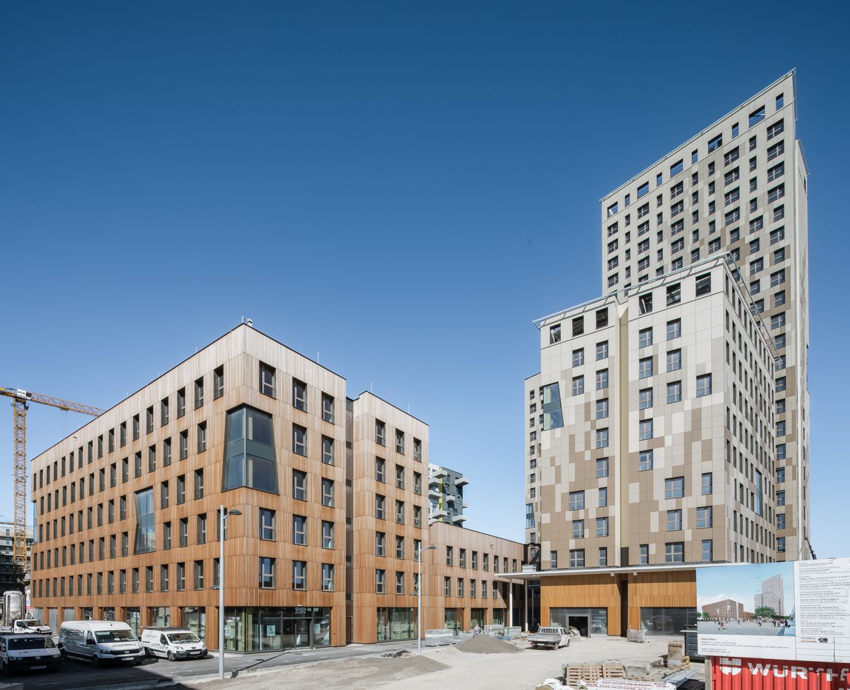 HoHo Wien: Holz-Hybrid-Hochhaus mit Brettschichtholz