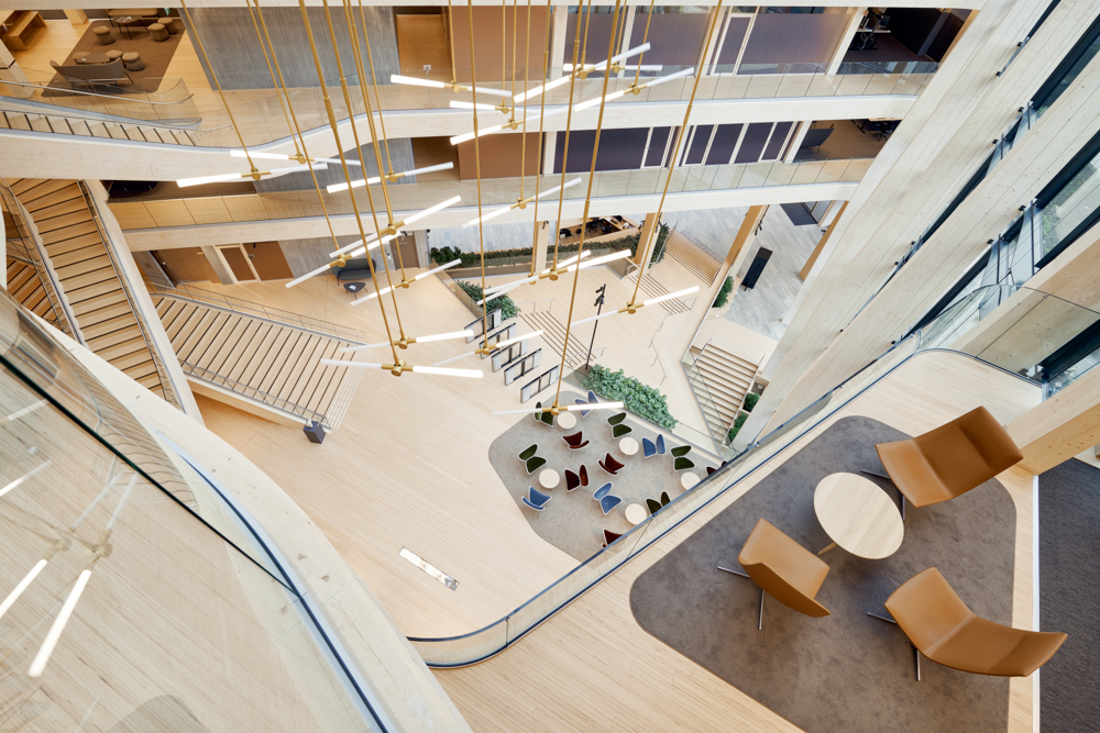 Bjergsted Financial Park: Hightech-Brettschichtholz-Konstruktion